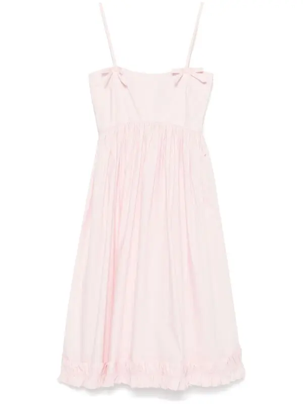 GANNI Poplin Strap Midi Dress