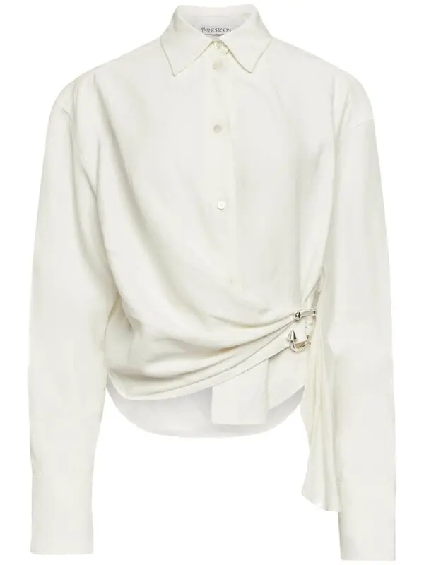 JW Anderson Draped Twisted Shirt - White