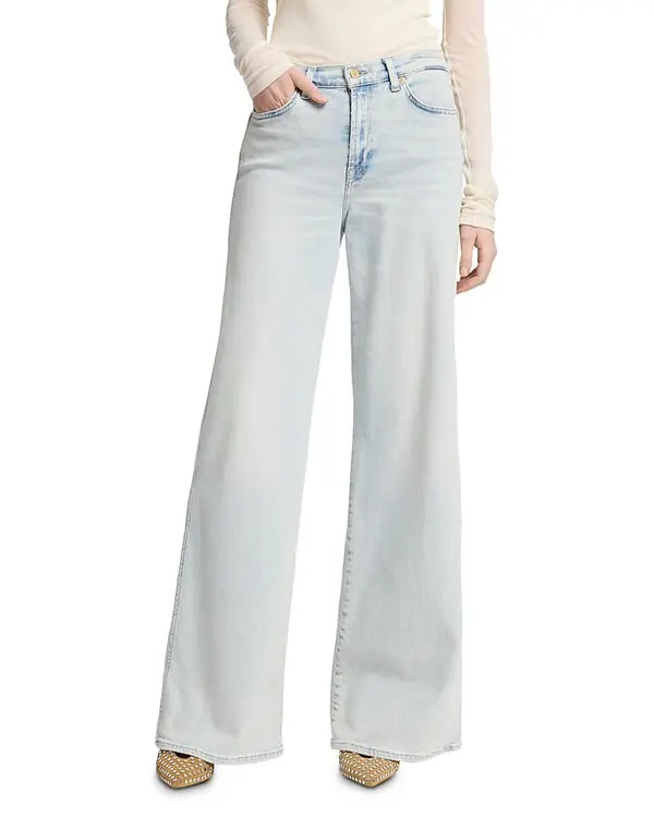 7 For All Mankind Lotta Wide Leg Jeans - Maui