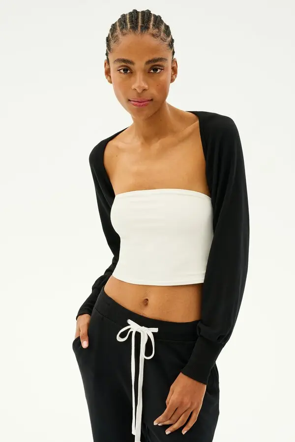 Splits59 Sue Fleece Shrug - Black