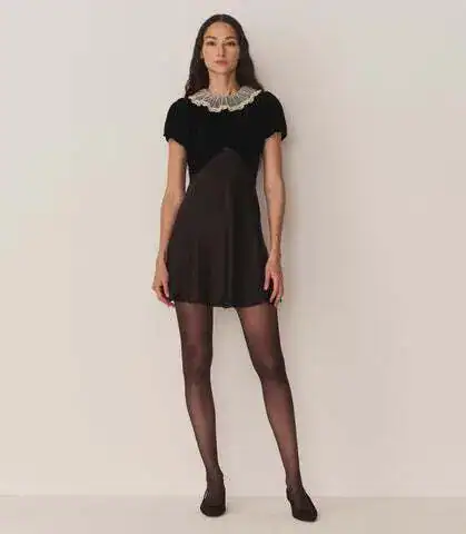 DEn Adelie Dress - Black | Editorialist