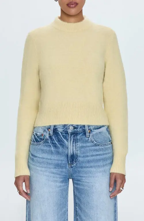 PISTOLA Sara Shrunken Alpaca Blend Sweater - Soft Yellow