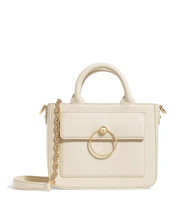 Claudie Pierlot Grained Leather Anouck Bag - Neutral