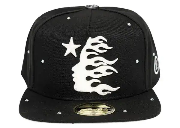 Hellstar Og Logo Rhinestones 59fifty Fitted Hat - Black | Editorialist