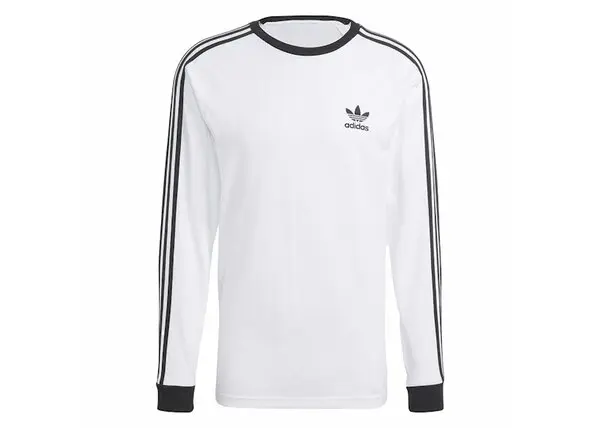 Adidas Adicolor Classics 3stripes Long Sleeve Tee Shirt - White