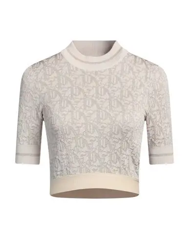 Palm Angels Lightweight Knit Metallic Sweater - Beige