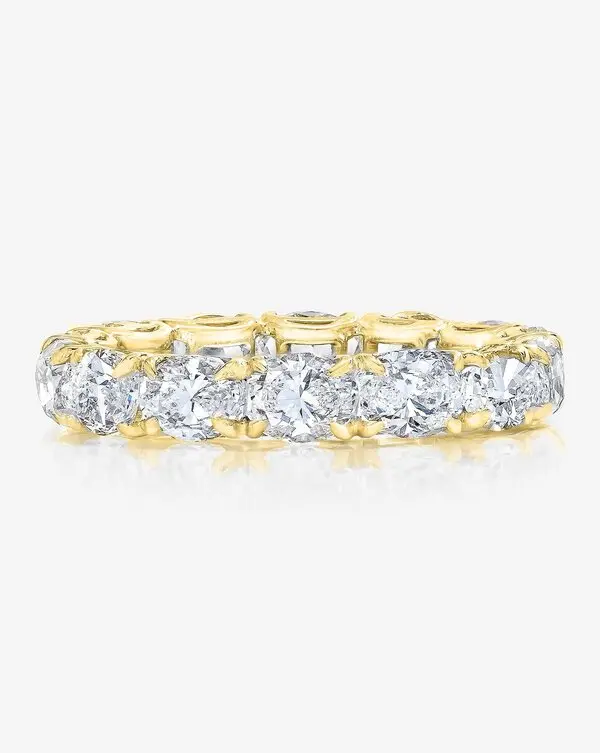Ring Concierge Lab Diamond Sideways Oval Eternity Band