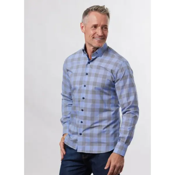 HAMMER MADE Sharkfin Tailored Fit Button Down Shirt