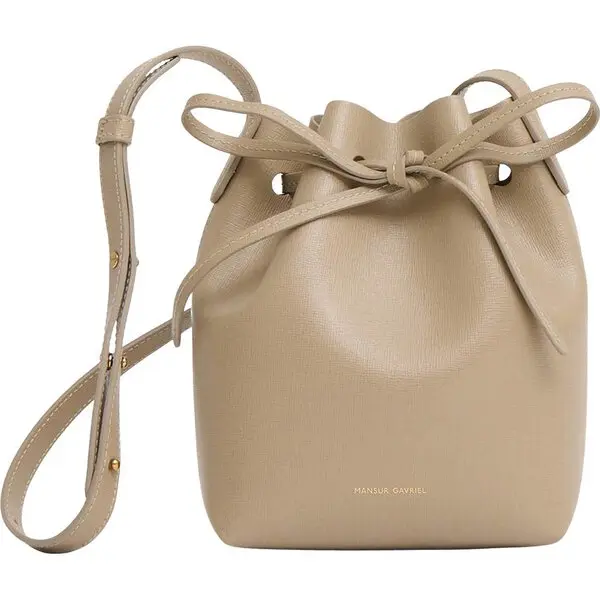 MANSUR GAVRIEL Mini Soft Bucket Bag - Warm Grey