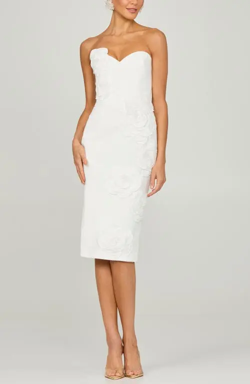 HELSI Kaia Floral Appliqué Dress - Off White