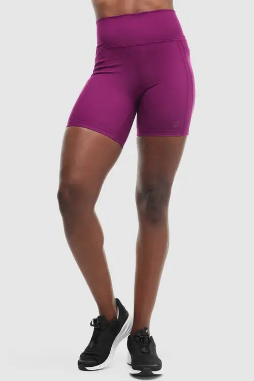 PELOTON Cadent 7" Laser Perforated Bike Short - Plum