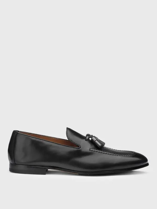 DOUCAL'S Leather Loafers - Black