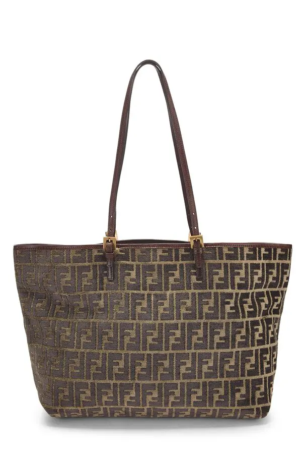 Fendi Zucca Velour Roll Tote