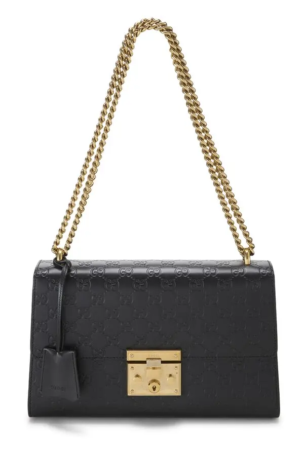 Gucci Guccissima Padlock Shoulder Bag
