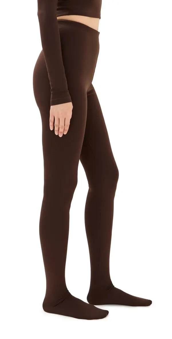 Wardrobe.NYC Opaque Tights - Dark Brown