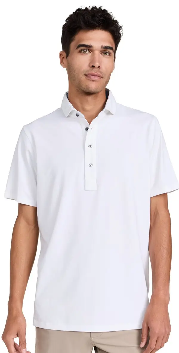 Greyson Tala Lightweight Airflow Jersey Polo - Arctic