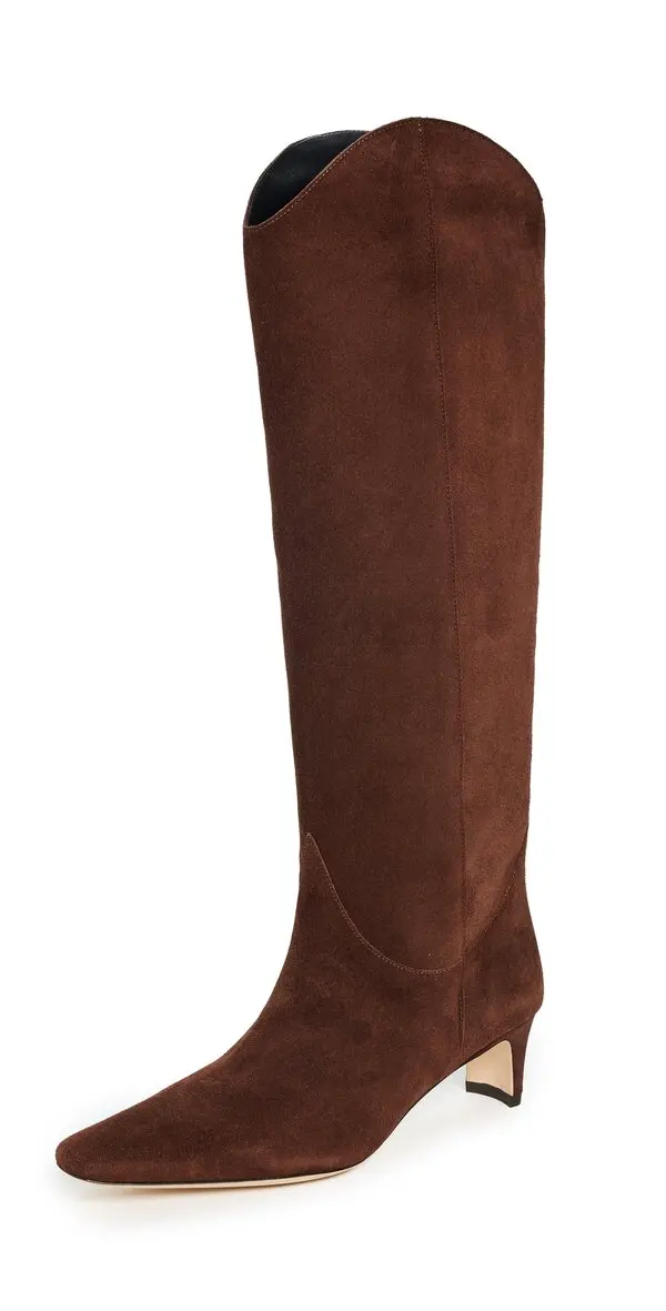 Staud Western Wally Boots - Mahogany