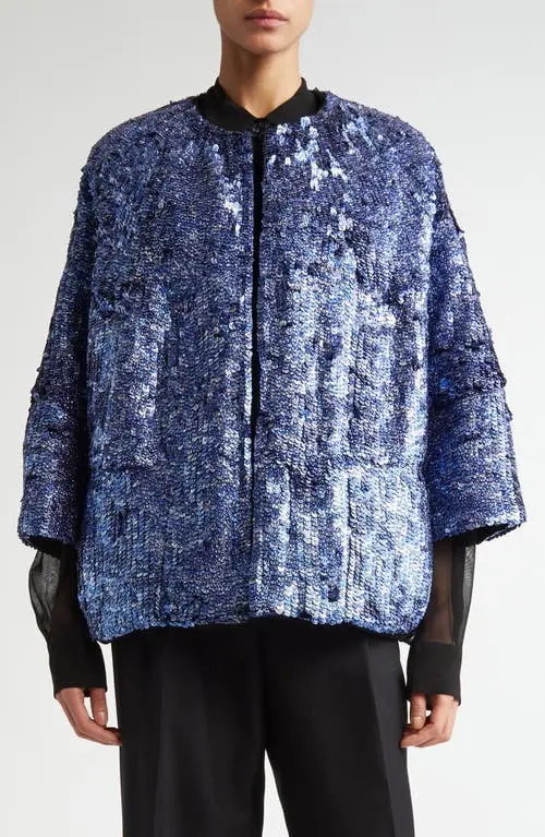 Dries Van Noten Embellished Cocoon Jacket