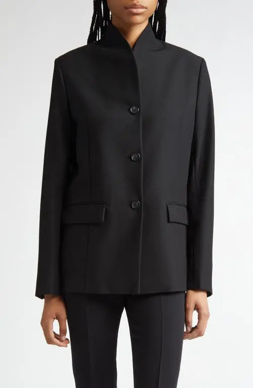 TOTÊME Overlay Neck Blazer - Black