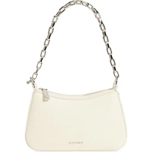 Alexander McQueen Mini T-bar Handbag - Cream/ Silver