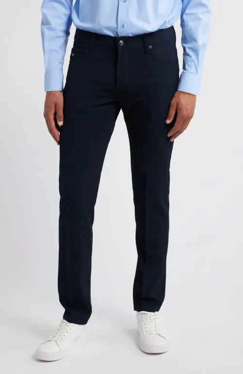 Emporio Armani Techno Corduroy Five-pocket Pants - Solid Blue Navy