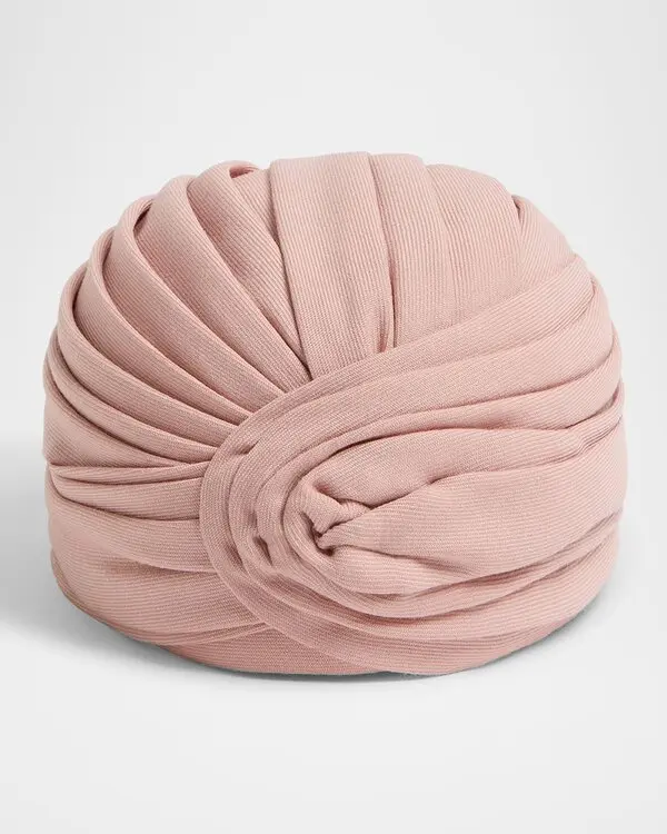 Valentino Garavani Rigid Wool-blend Turban - Cve Rose Mist Oro