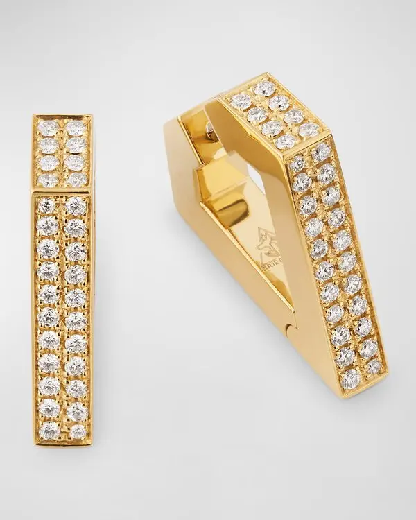 DRIES CRIEL 18k Yellow Brute Diamanti Earrings - Gold