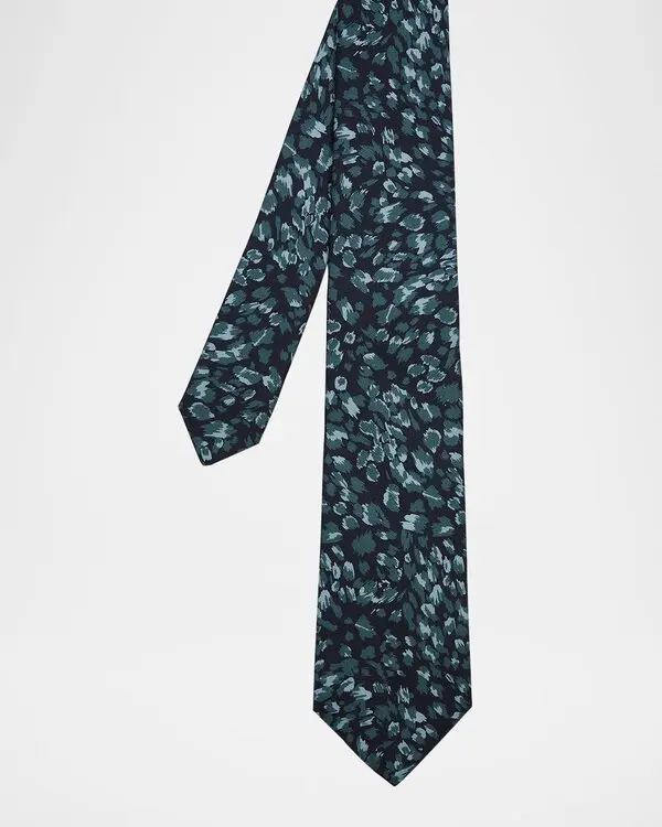 Paul Smith Leopard-print Silk Tie