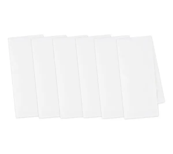 DESIGN IMPORTS Set Of 6 Flat Weave Dishtowels