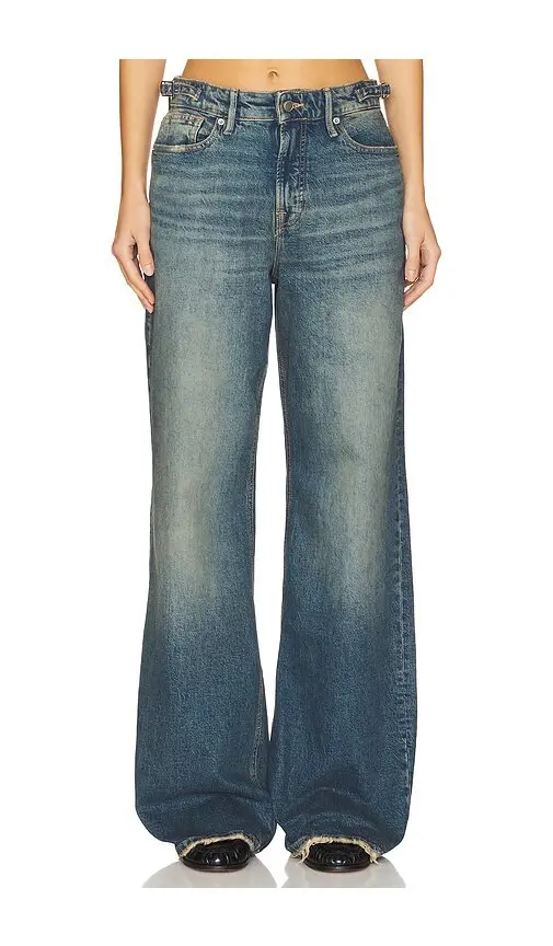 Good American Good Ease Adjustable Tabs Jeans