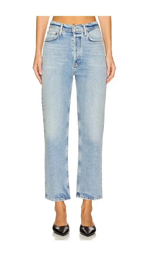 AGOLDE 90's Pinch Waist Crop Jeans - Ripple