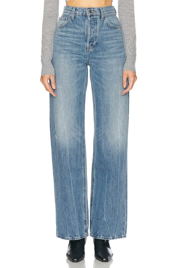 GRLFRND Brooklyn High Rise Straight Jeans - Breckenridge