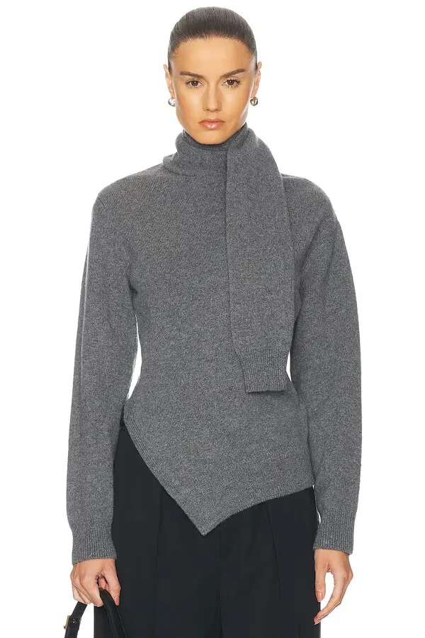 RÓHE Twisted Scarf Sweater