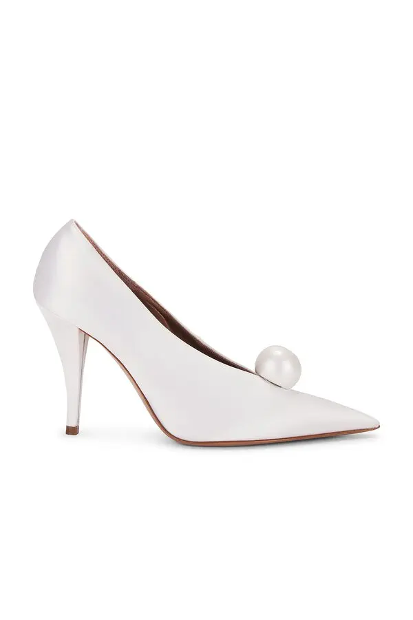 Retrofete Corinna Satin Heel - Winter White & Pearl