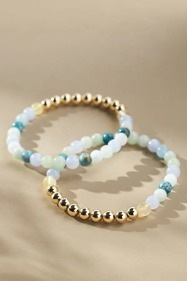 THE HEALER'S COLLECTION N 13 Boss / Confidence Bracelets, Set Of 2