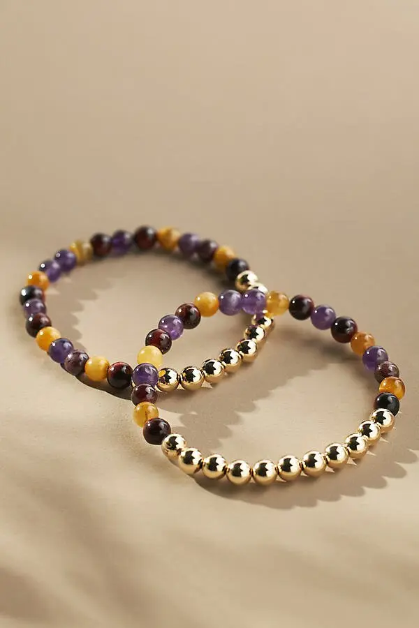 THE HEALER'S COLLECTION N 19 Anxiety-free Bracelets, Set Of 2