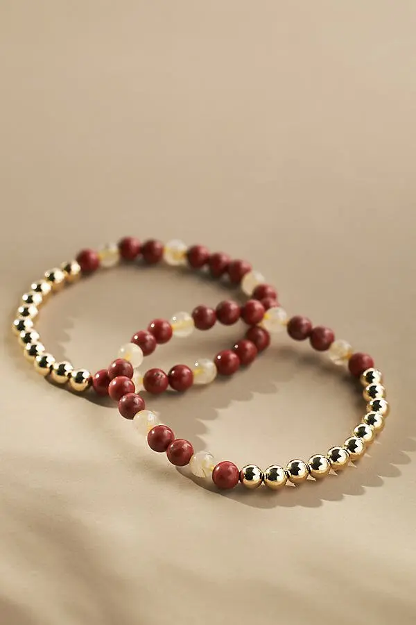 THE HEALER'S COLLECTION N 79 Fertility / Hormonal Balance Bracelets, Set Of 2