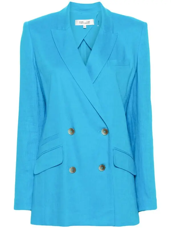 Diane Von Furstenberg Chambray Blazer