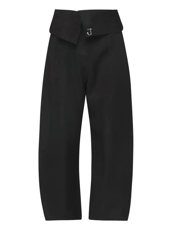 JW Anderson Fold-over Trousers - Black