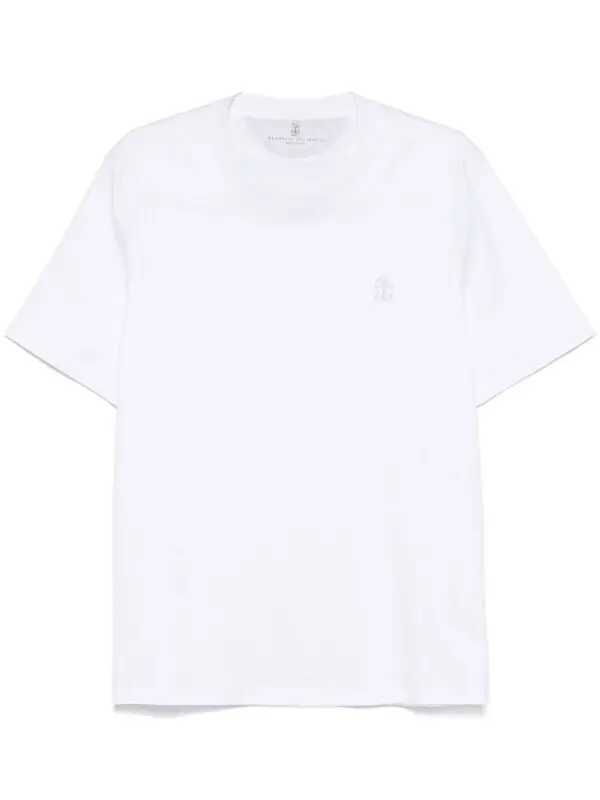 Brunello Cucinelli Logo-print T-shirt - White