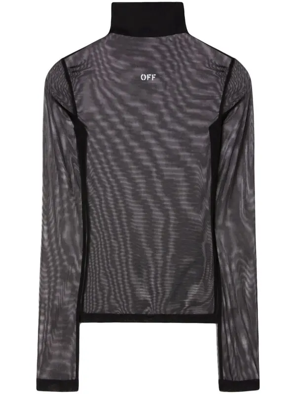 Off-White Stamp Long-sleeve Top - Black