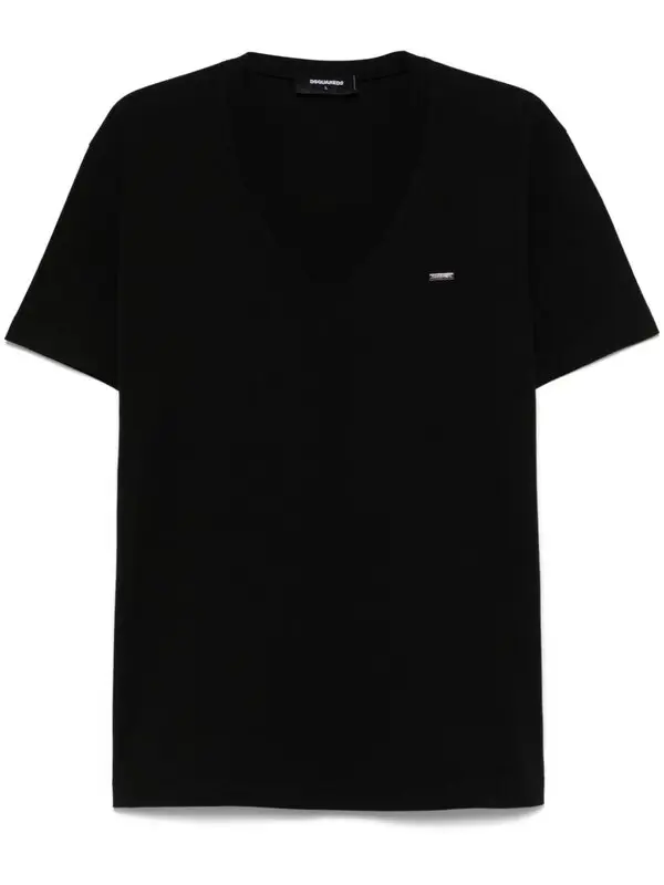 Dsquared2 V-neck T-shirt - Black