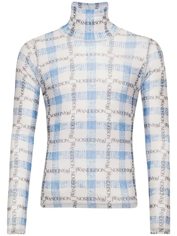 JW Anderson Logo Grid-print T-shirt