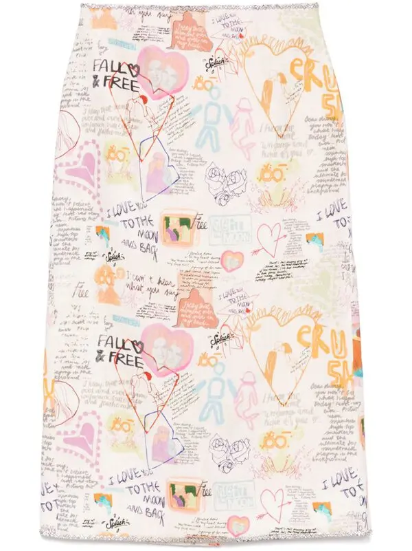 Zimmermann Dear Diary Embellished Skirt