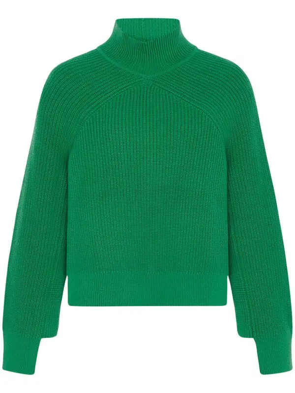Rosetta Getty Ribbed Panelled Sweater - Green