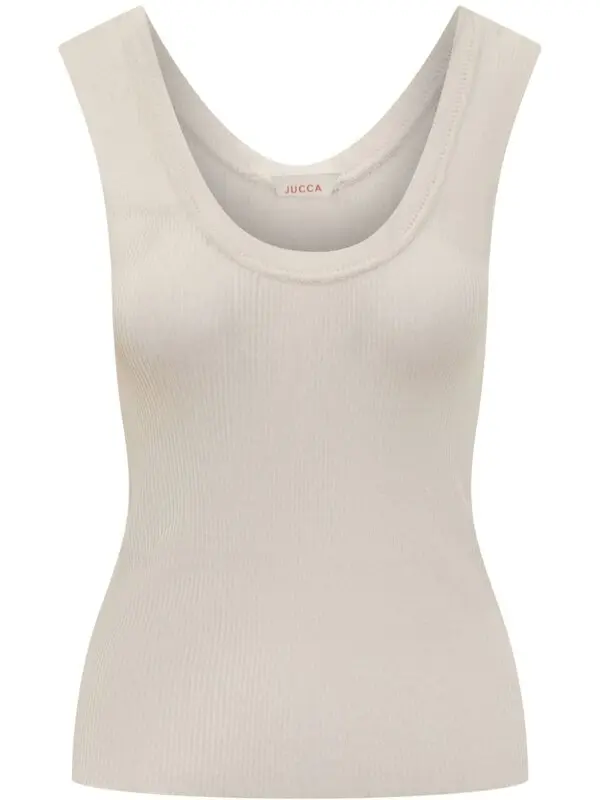 JUCCA Ribbed Tank Top - Neutrals