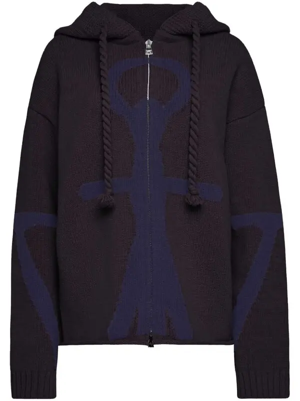 JW Anderson Anchor-intarsia Hoodie