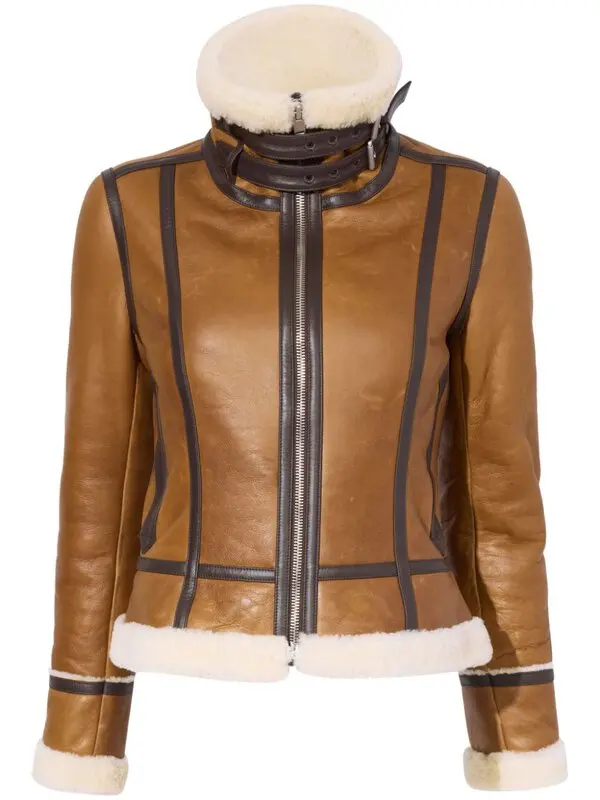 Proenza Schouler Arlo Leather Jacket - Brown
