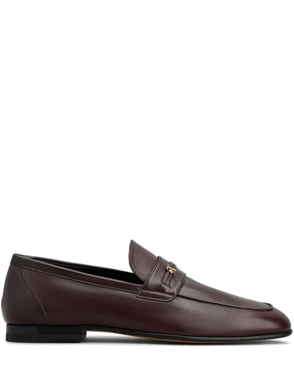 TOD'S Leather Loafers - Red