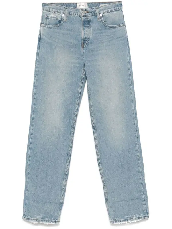 FRAME Slouchy Straight Wide Jeans